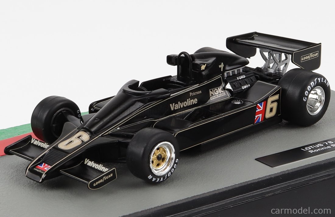 EDICOLA F1THECARCOLL106 Scale 1/43 | LOTUS F1 78 N 6 SEASON 1978 RONNIE PETERSON BLACK GOLD