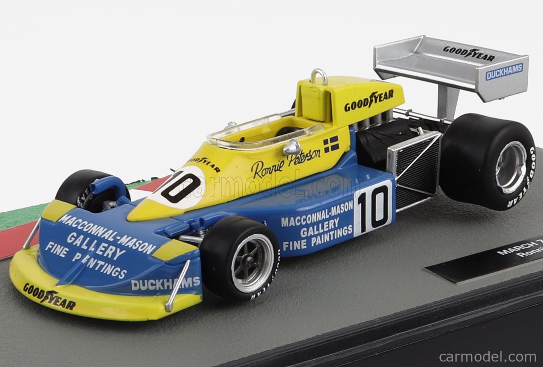EDICOLA F1THECARCOLL118 Scale 1/43 | MARCH F1 761 N 10 SEASON 1976 RONNIE PETERSON BLUE YELLOW
