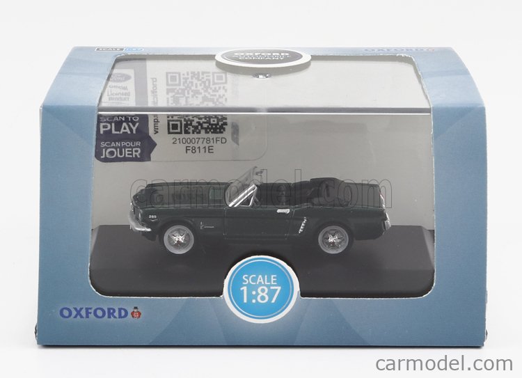 OXFORD-MODELS 87MU65006 Escala 1/87 | FORD USA MUSTANG CABRIOLET OPEN ...