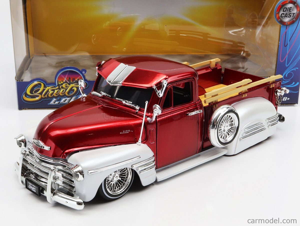 JADA 34292 Scale 1/24 | CHEVROLET 3100 PICK-UP CUSTOM 1951 RED MET ...