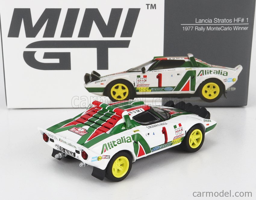 TRUESCALE MGT00422-L Scale 1/64 | LANCIA STRATOS HF ALITALIA (night version) N 1 WINNER RALLY ...