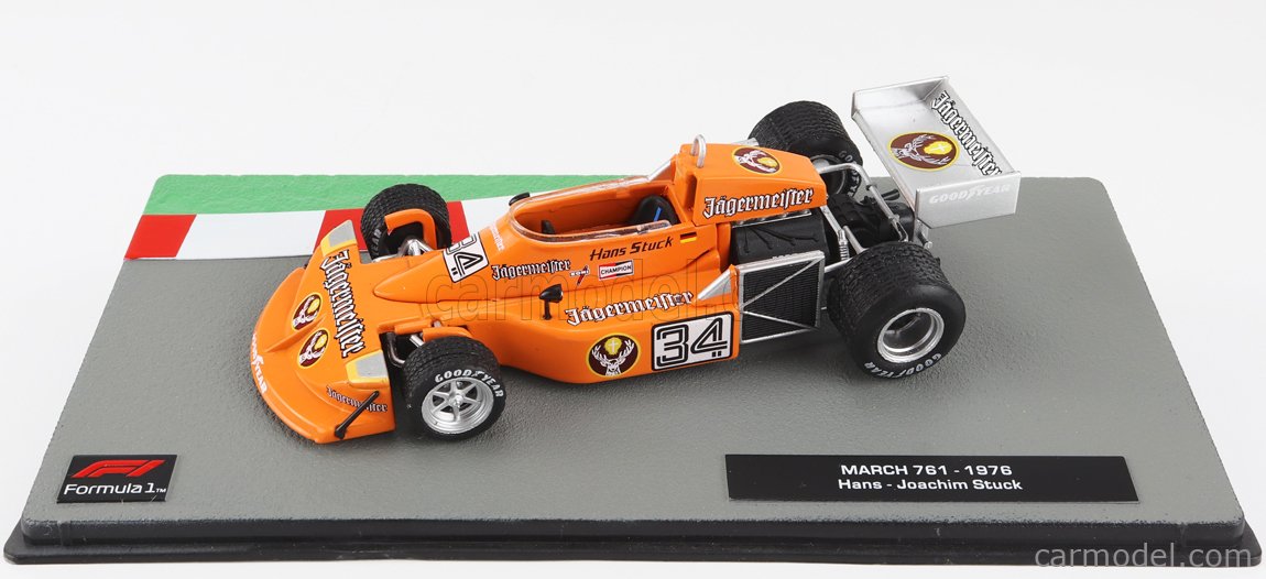 EDICOLA F1THECARCOLL135 Scale 1/43 | MARCH F1 761 N 34 SEASON 1976 HANS JOACHIM STUCK ORANGE