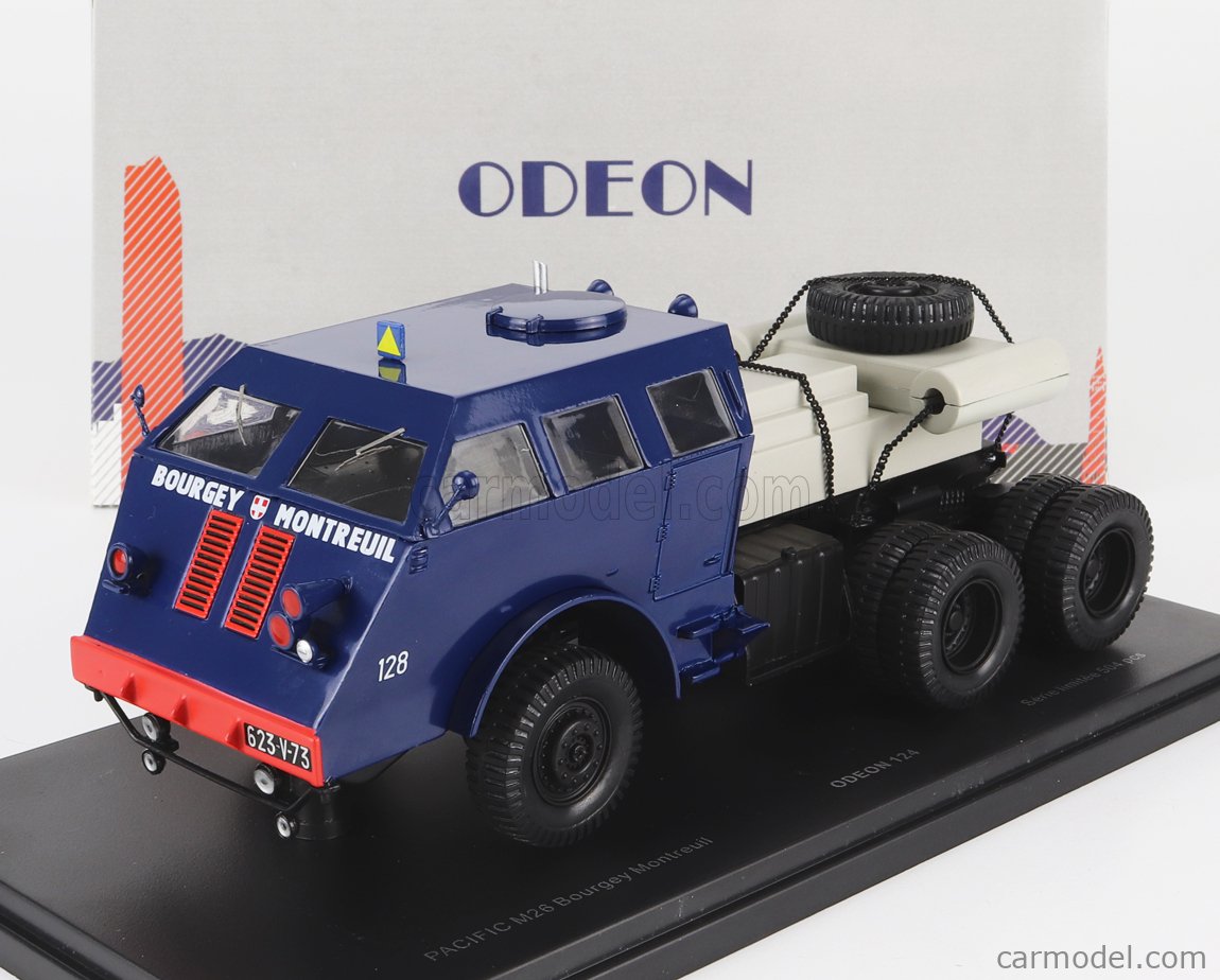 ODEON ODEON124 Scala 1/43 | PACIFIC TANK M26 TRACTOR TRUCK 3-ASSI ...