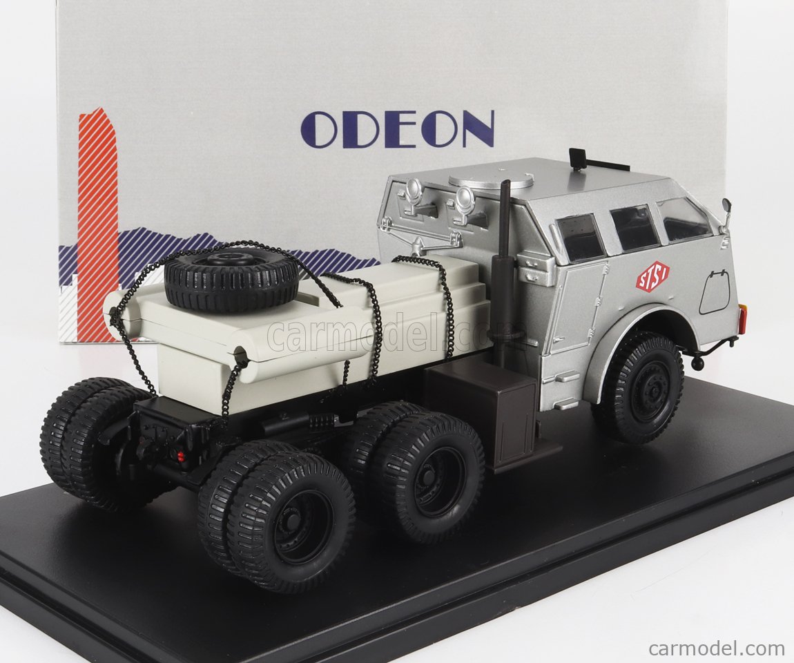 ODEON ODEON123 Scale 1/43 | PACIFIC TANK M26 TRACTOR TRUCK 3-ASSI STSI 1944 SILVER