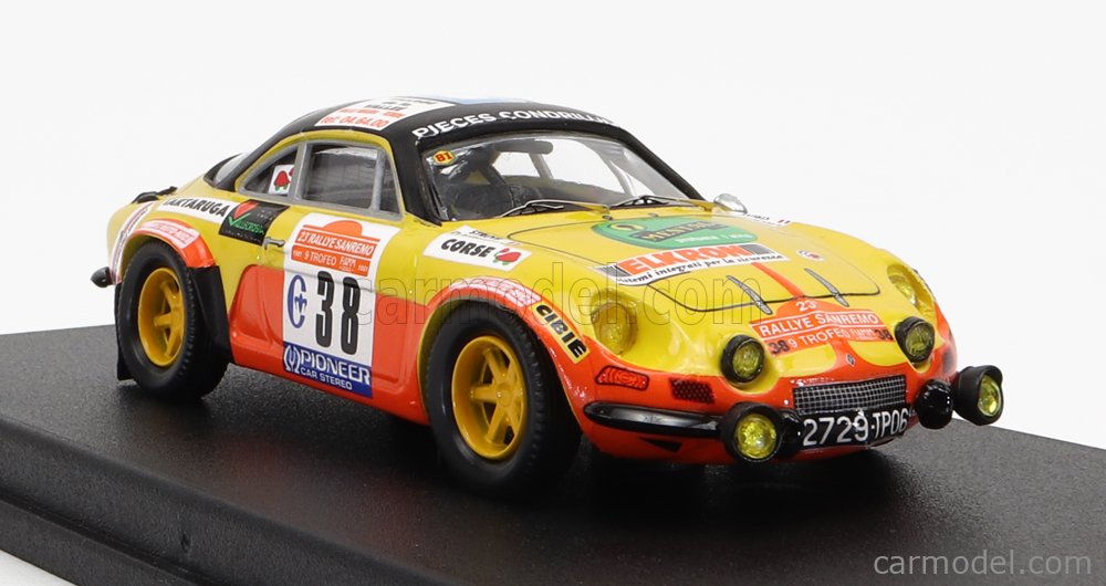 TROFEU TFRRIT12 Scale 1/43 | RENAULT ALPINE A110 N 38 RALLY SANREMO ...