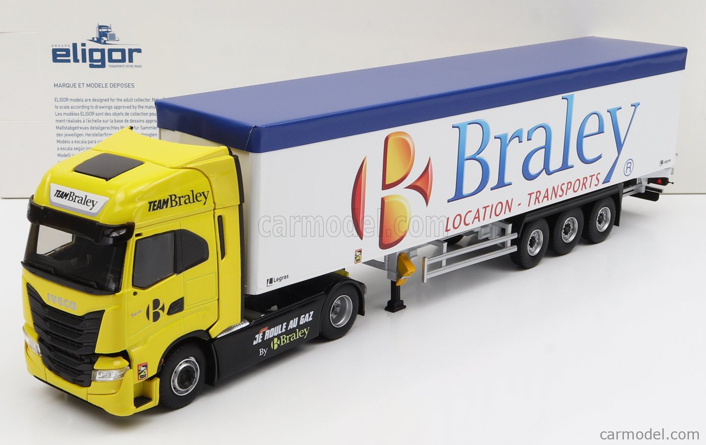 ELIGOR 117556 Scale 1/43 | IVECO FIAT S-WAY 570 TRUCK CASSONATO BRALEY ...