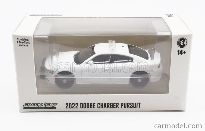 GREENLIGHT 43002POL Scale 1/64 | DODGE CHARGER PURSUIT POLICE 2022 WHITE