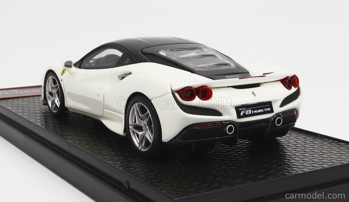BBR-MODELS BBRC224C1 Scale 1/43 | FERRARI F8 TRIBUTO 2019 AVUS WHITE BLACK