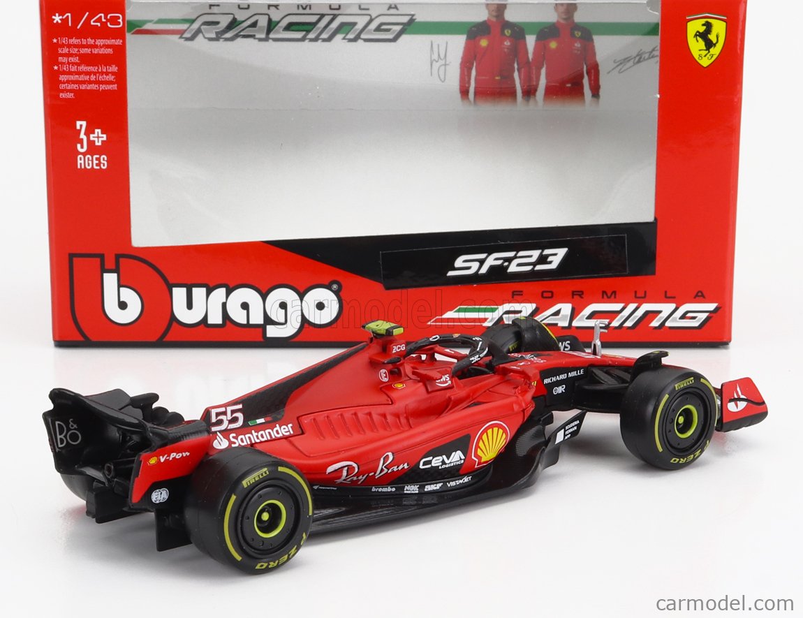 BURAGO 18-36836SA Scala 1/43 | FERRARI F1 SF-23 TEAM SCUDERIA FERRARI N ...