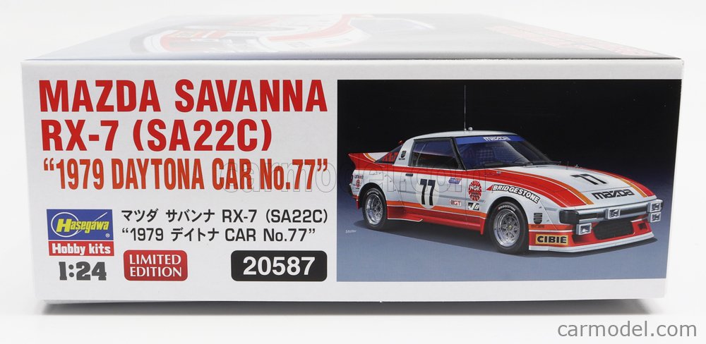 HASEGAWA 20587 Escala 1/24 | MAZDA SAVANNA RX-7 (SA22C) N 77 DAYTONA 1979