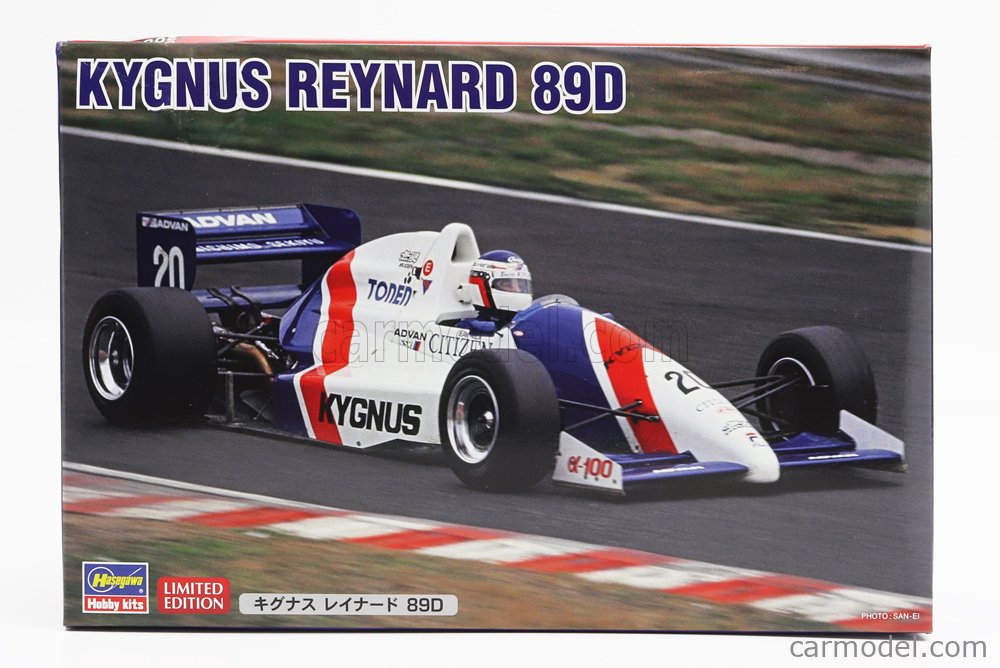 HASEGAWA 20590 Echelle 1/24 | REYNARD F3000 89D TEAM KYGNUS RACING N 20 SEASON 1989 N.SEKIYU