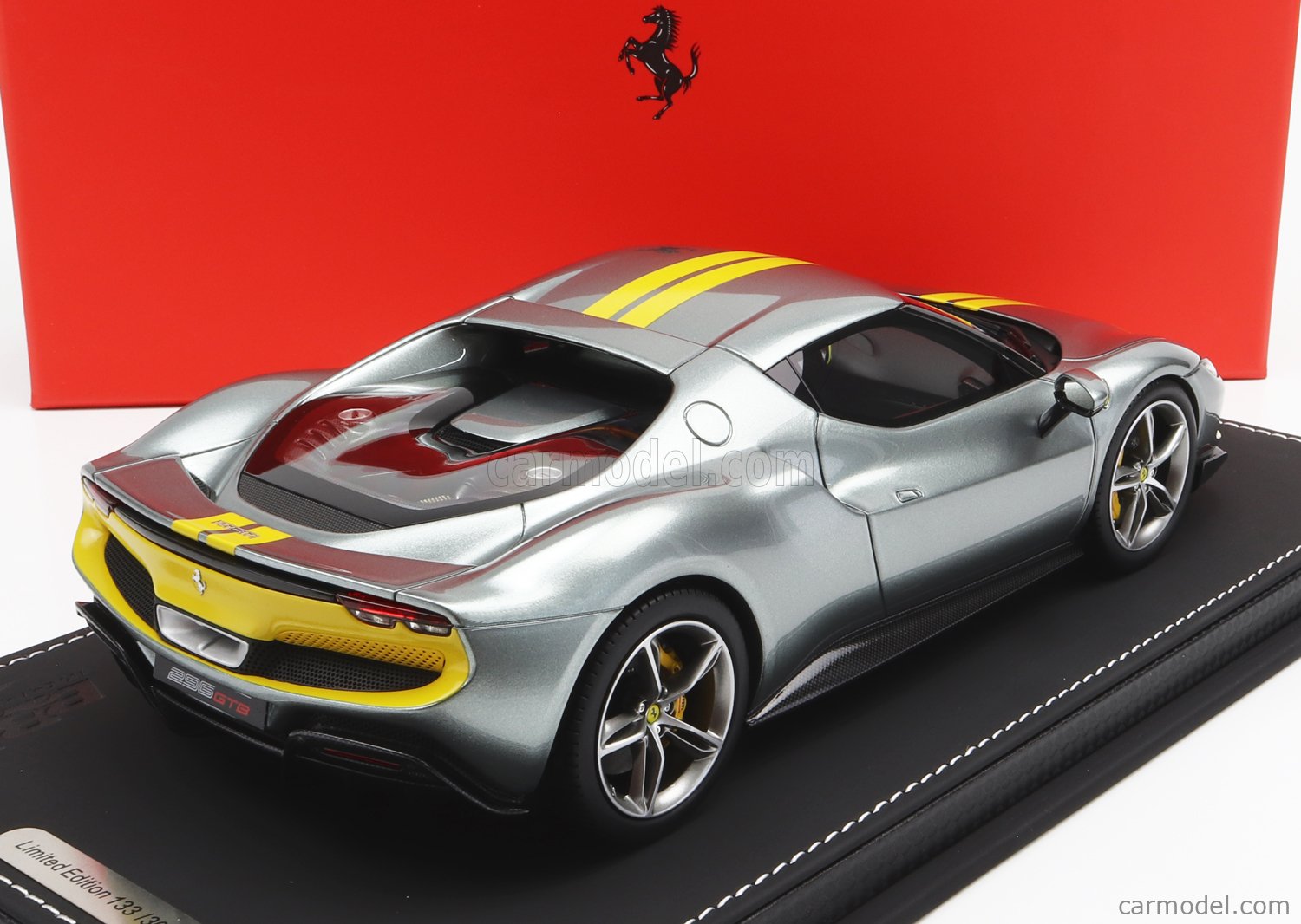 BBR-MODELS P18211A-VET Scale 1/18 | FERRARI 296 GTB ASSETTO FIORANO 2022 GRIGIO CORBURN - GREY ...