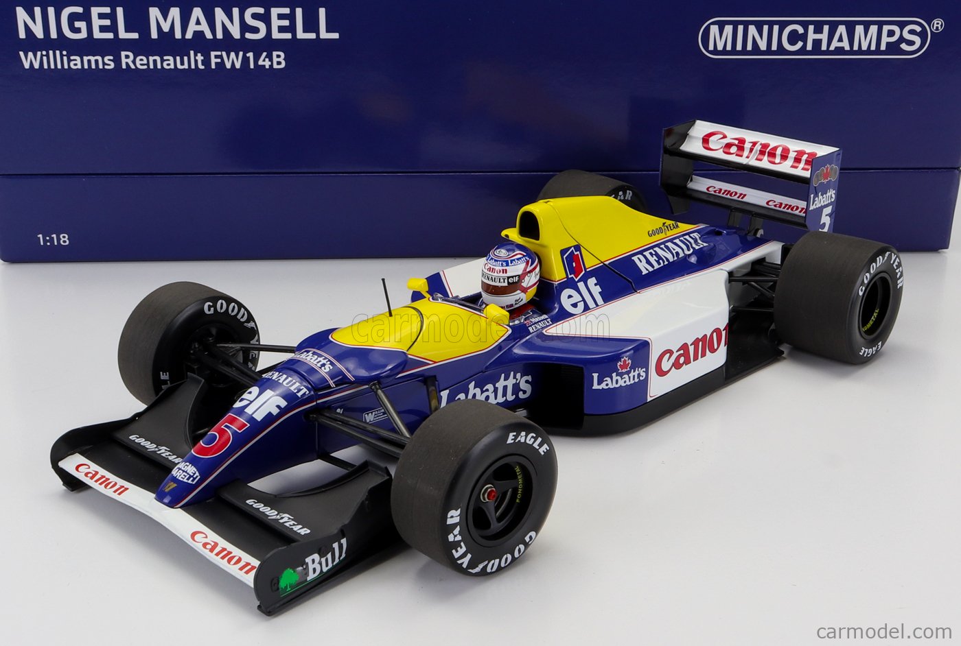MINICHAMPS 113920005 Scale 1/18 | WILLIAMS F1 FW14B RENAULT N 5 WORLD CHAMPION SEASON 1992 NIGEL ...