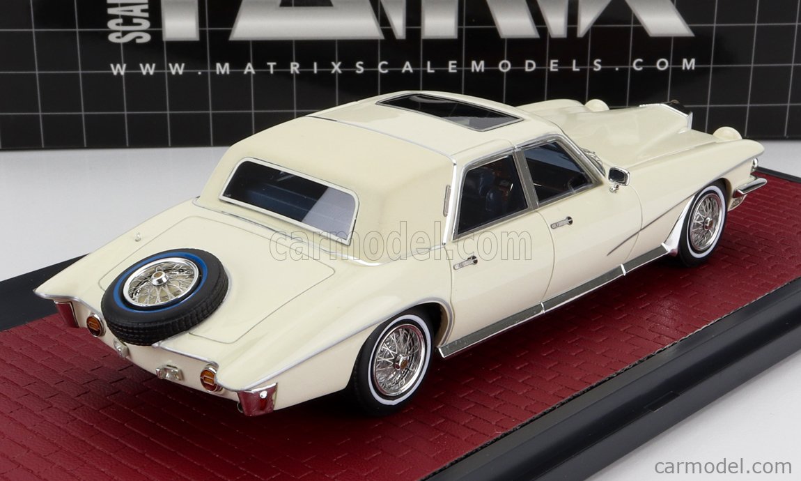 MATRIX SCALE MODELS MX41804-082 Scale 1/43 | STUTZ DUPLEX SEDAN 1971 WHITE
