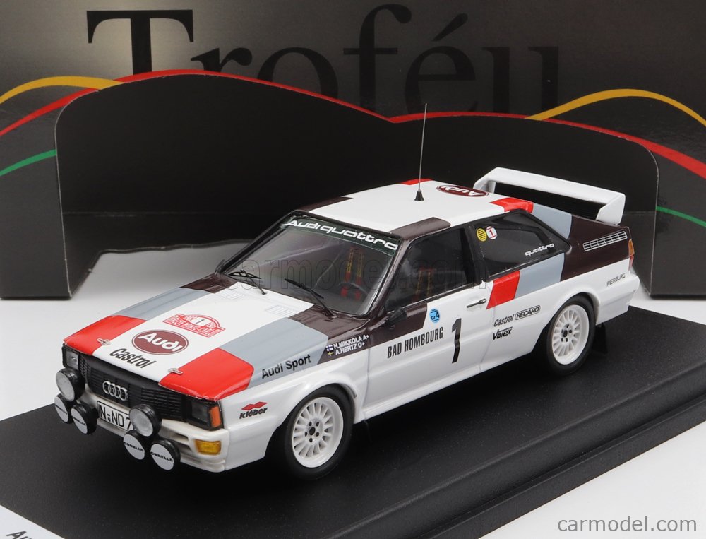 TROFEU TRRFR051 Echelle 1/43 | AUDI QUATTRO N 1 2nd RALLY MONTECARLO ...
