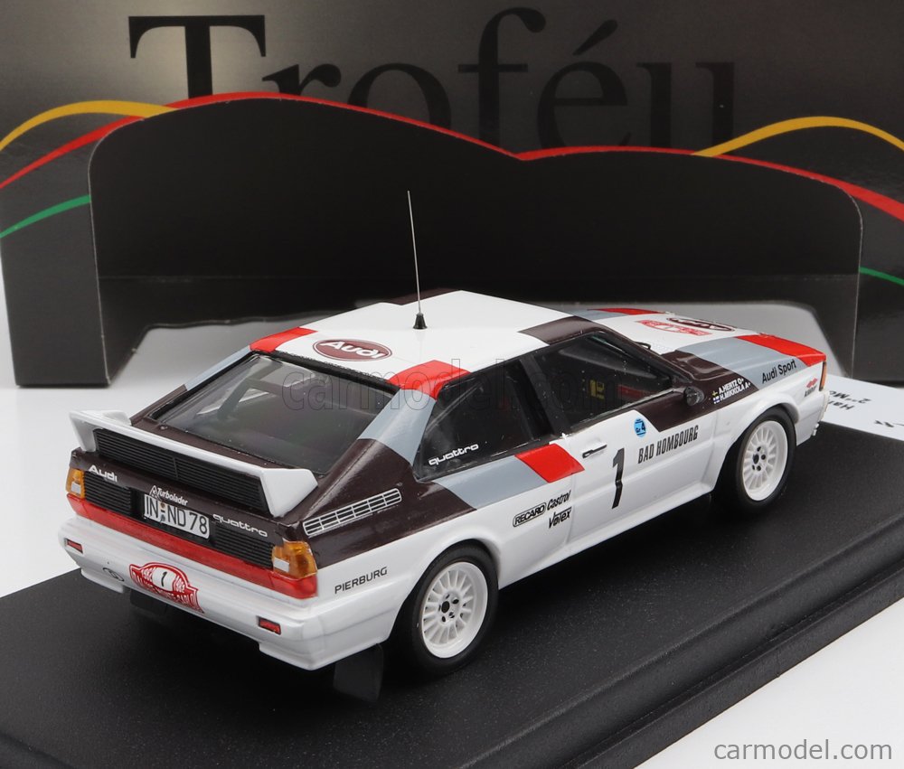 TROFEU TRRFR051 Echelle 1/43 | AUDI QUATTRO N 1 2nd RALLY MONTECARLO ...