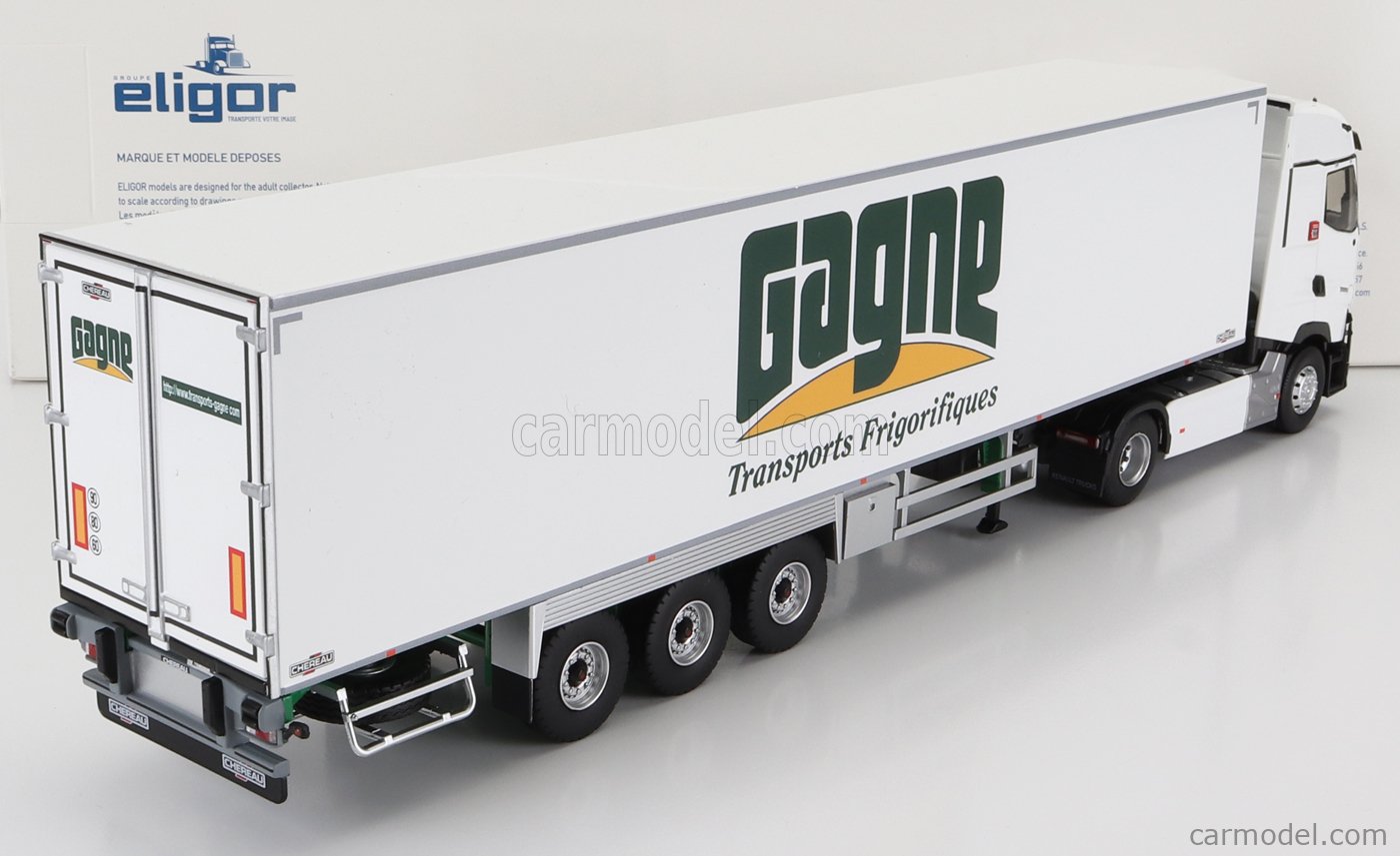 ELIGOR 117621 Scale 1/43 | RENAULT T-LINE HIGH TRUCK SEMI-FRIGO GAGNE ...
