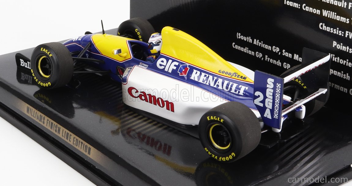 MINICHAMPS 436936602 Scale 1/43 | WILLIAMS F1 RENAULT FW15 N 2 WORLD ...