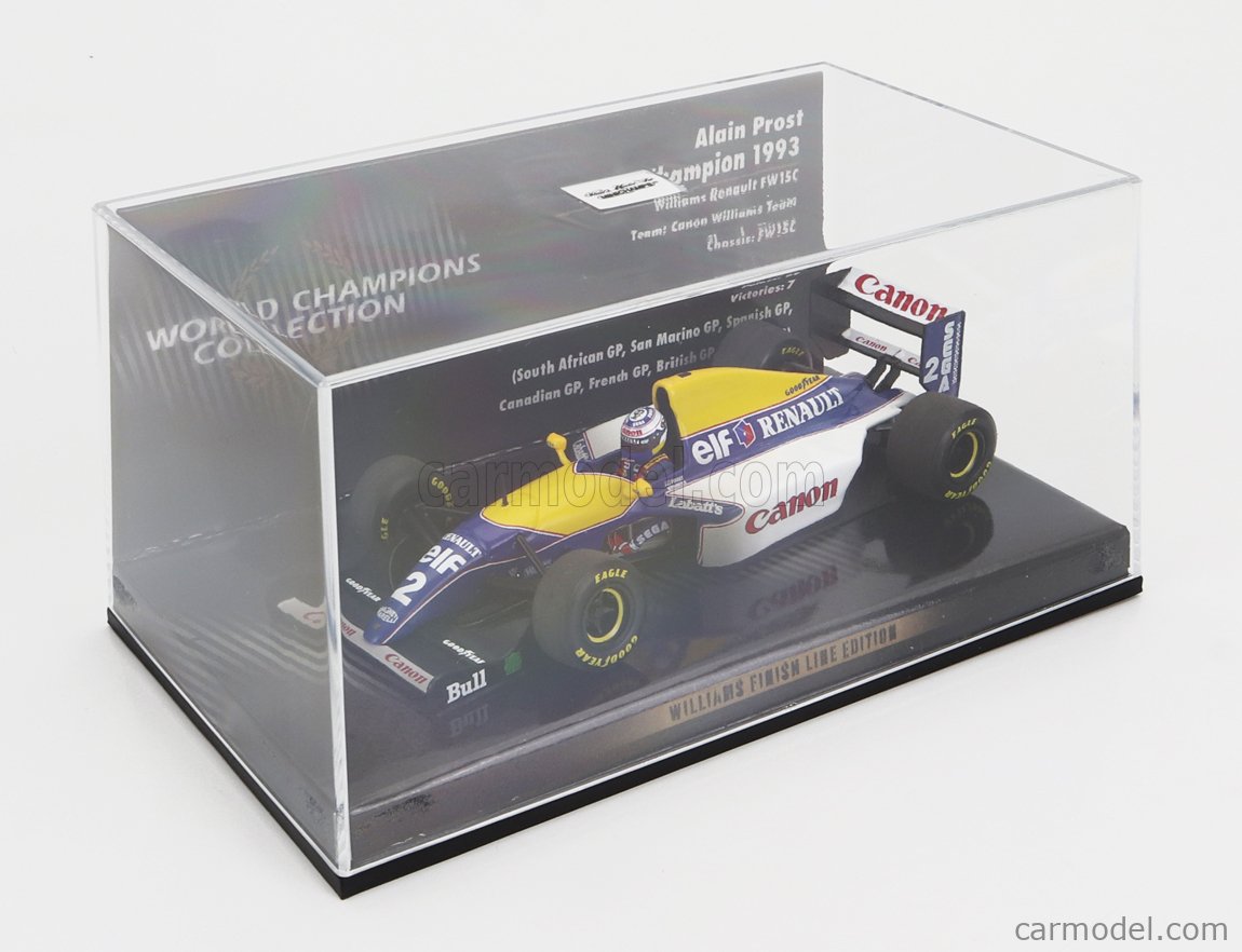 MINICHAMPS 436936602 Scale 1/43 | WILLIAMS F1 RENAULT FW15 N 2 WORLD ...