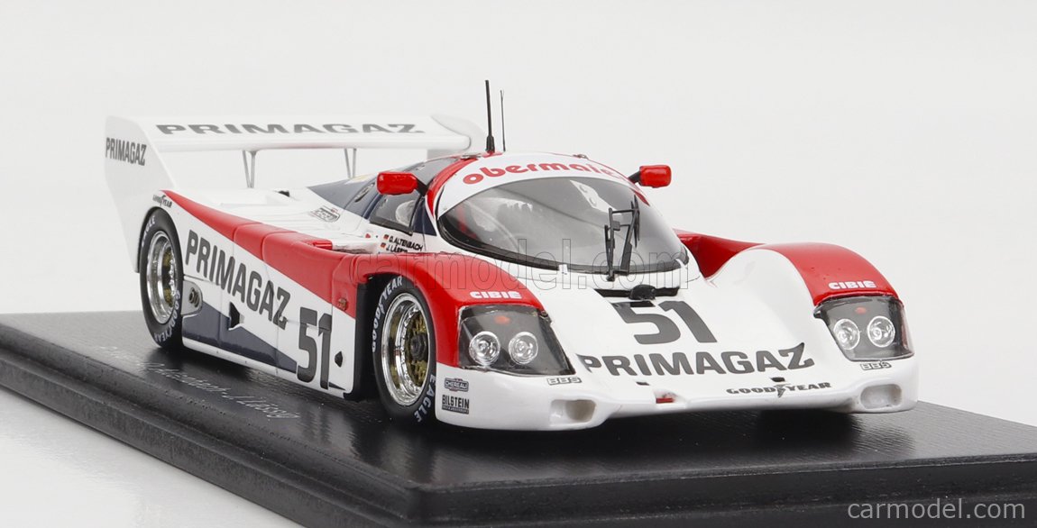 SPARK-MODEL S9889 Escala 1/43 | PORSCHE 962C 3.2L TURBO TEAM SALAMIN PRIMAGAZ N 24h LE MANS 1991 ...