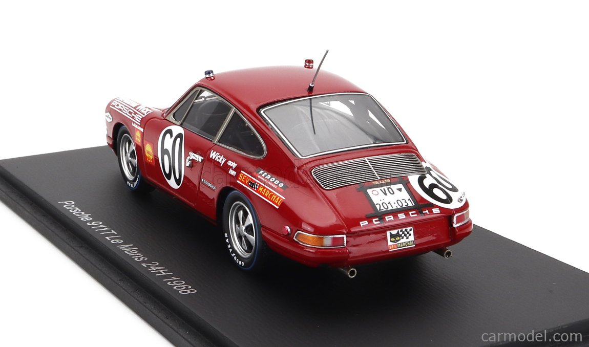 SPARK-MODEL S9741 Scale 1/43 | PORSCHE 911T 1991cc TEAM WICKY RACING N ...