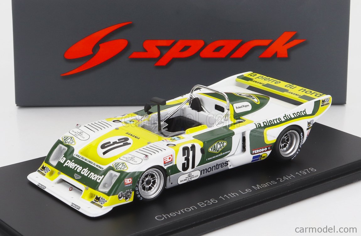 SPARK-MODEL S9412 Scale 1/43 | CHEVRON B36 2.0L S4 TEAM SOCIETE RACING ...