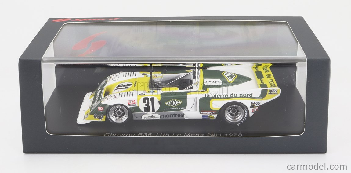 SPARK-MODEL S9412 Scale 1/43 | CHEVRON B36 2.0L S4 TEAM SOCIETE RACING ...