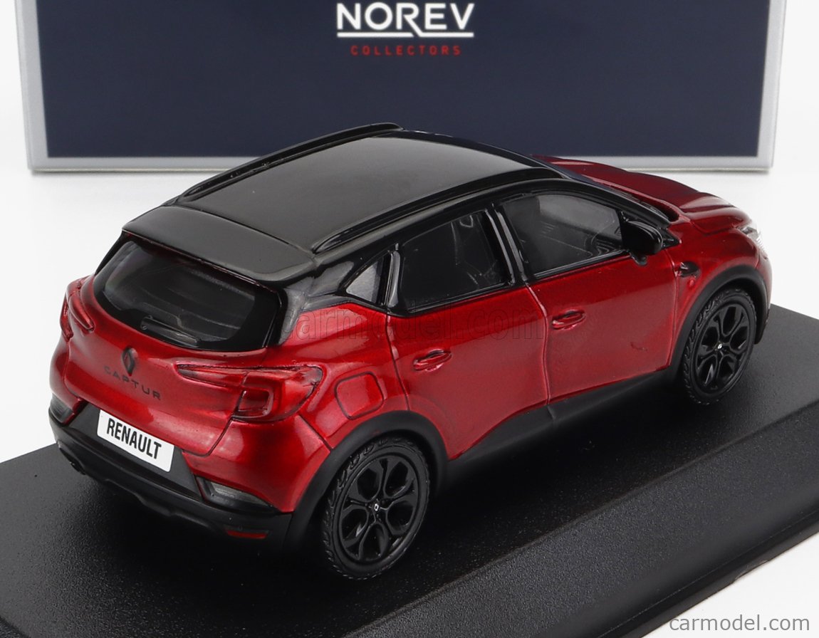 NOREV 517769 Scale 1/43 | RENAULT CAPTUR RIVE GAUCHE 2022 FLAME RED BLACK