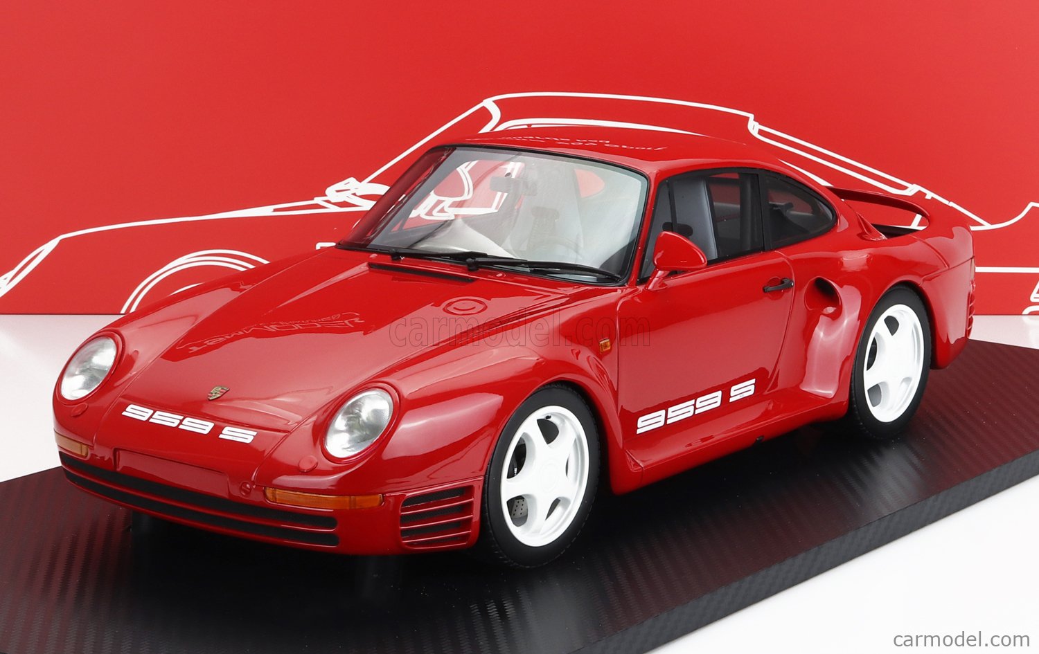 TRUESCALE TSM120010 Scale 1/12 | PORSCHE 959 S 1987 RED
