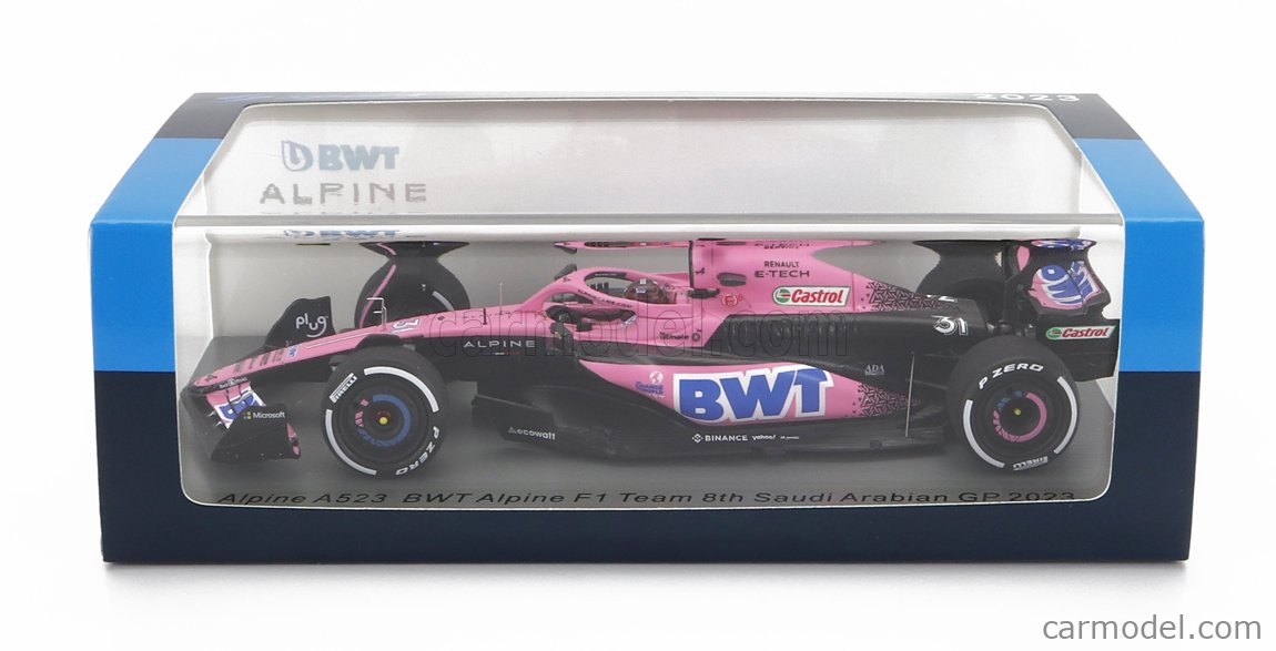 SPARK-MODEL S8568 Scale 1/43 | ALPINE F1 A523 TEAM BWT ALPINE N 31 ...