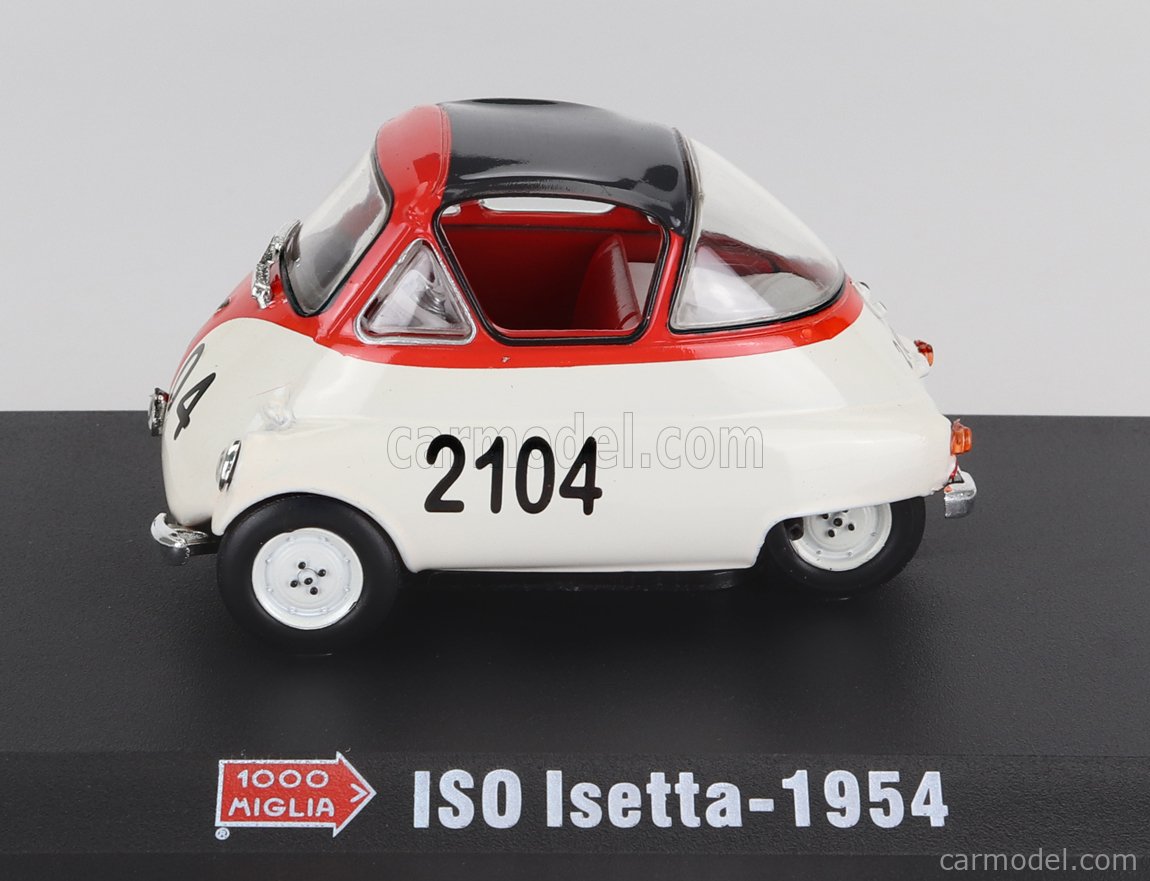 EDICOLA MMC017 Scala 1/43 | ISO ISETTA N 2104 MILLE MIGLIA 1954 WHITE RED