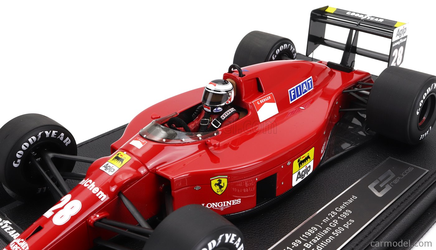 GP-REPLICAS GP144BWD Scale 1/18 | FERRARI F1 640 F1-89 N 28 BRAZILIAN ...