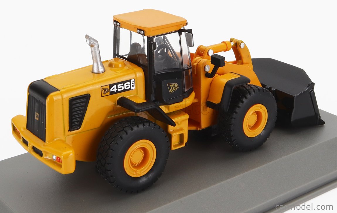 EDICOLA MOV04 Scale 1/72 | JCB 456 ZX RUSPA GOMMATA - TRACTOR SCRAPER YELLOW BLACK