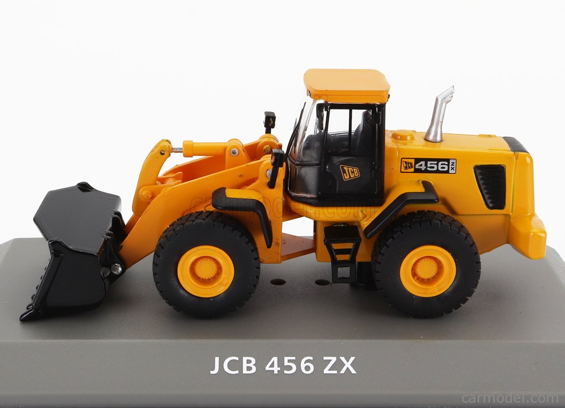 EDICOLA MOV04 Scale 1/72 | JCB 456 ZX RUSPA GOMMATA - TRACTOR SCRAPER YELLOW BLACK