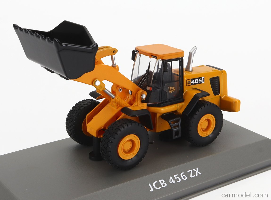 EDICOLA MOV04 Scale 1/72 | JCB 456 ZX RUSPA GOMMATA - TRACTOR SCRAPER YELLOW BLACK