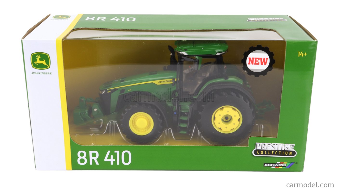 BRITAINS 43288 Scale 1/32 | JOHN DEERE 8R 410 TRACTOR 2020 GREEN YELLOW