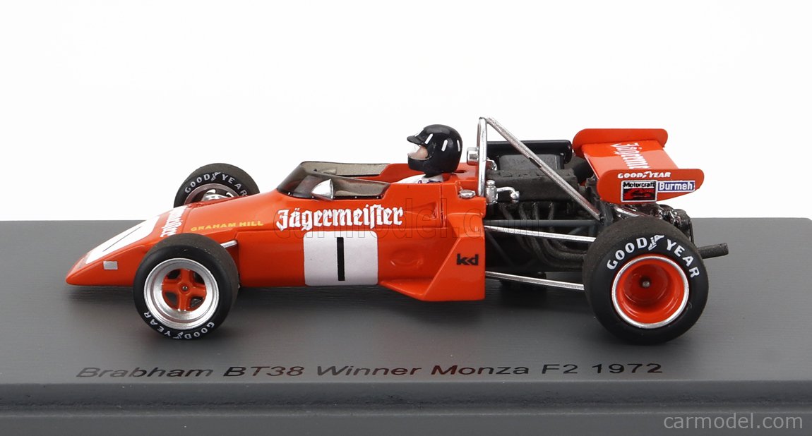 SPARK-MODEL S7437 Scale 1/43 | BRABHAM F2 BT38 N 1 WINNER MONZA F2 GP ...