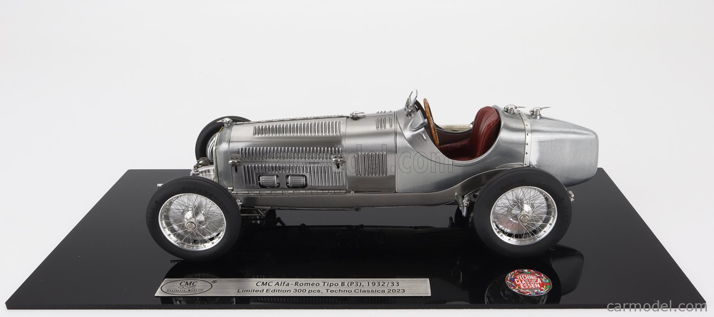 CMC M258 Scale 1/18 | ALFA ROMEO P3 1933 - CLEAR FINISH TECHNO CLASSICA ...