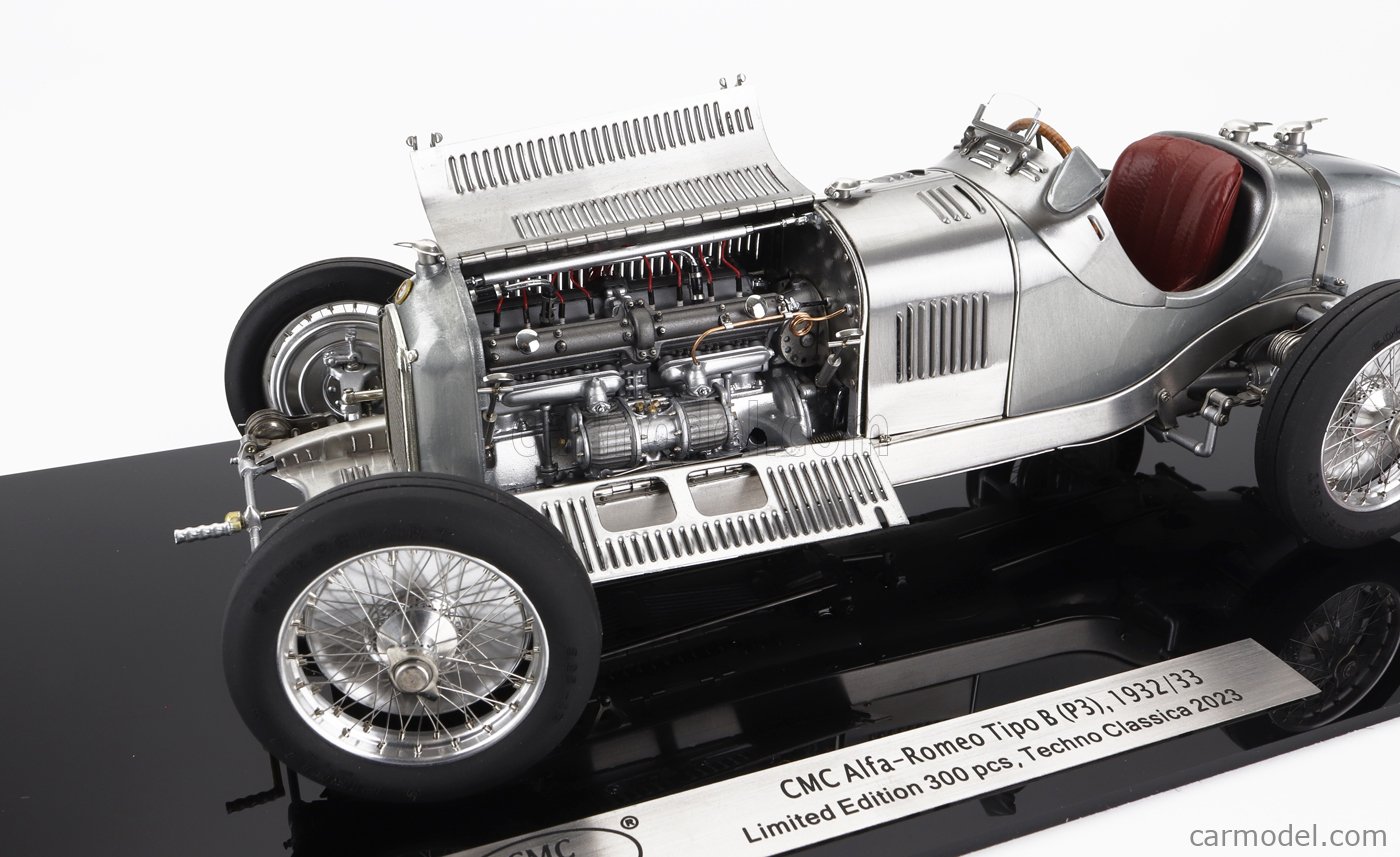 CMC M258 Scale 1/18 | ALFA ROMEO P3 1933 - CLEAR FINISH TECHNO CLASSICA ...