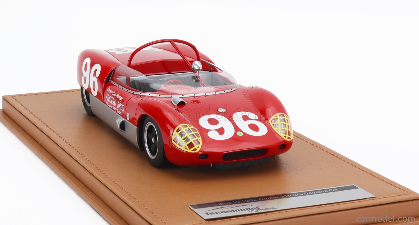 TECNOMODEL TM18-184A Scale 1/18 | LOTUS 19 N 96 WINNER 3h DAYTONA 1962 ...