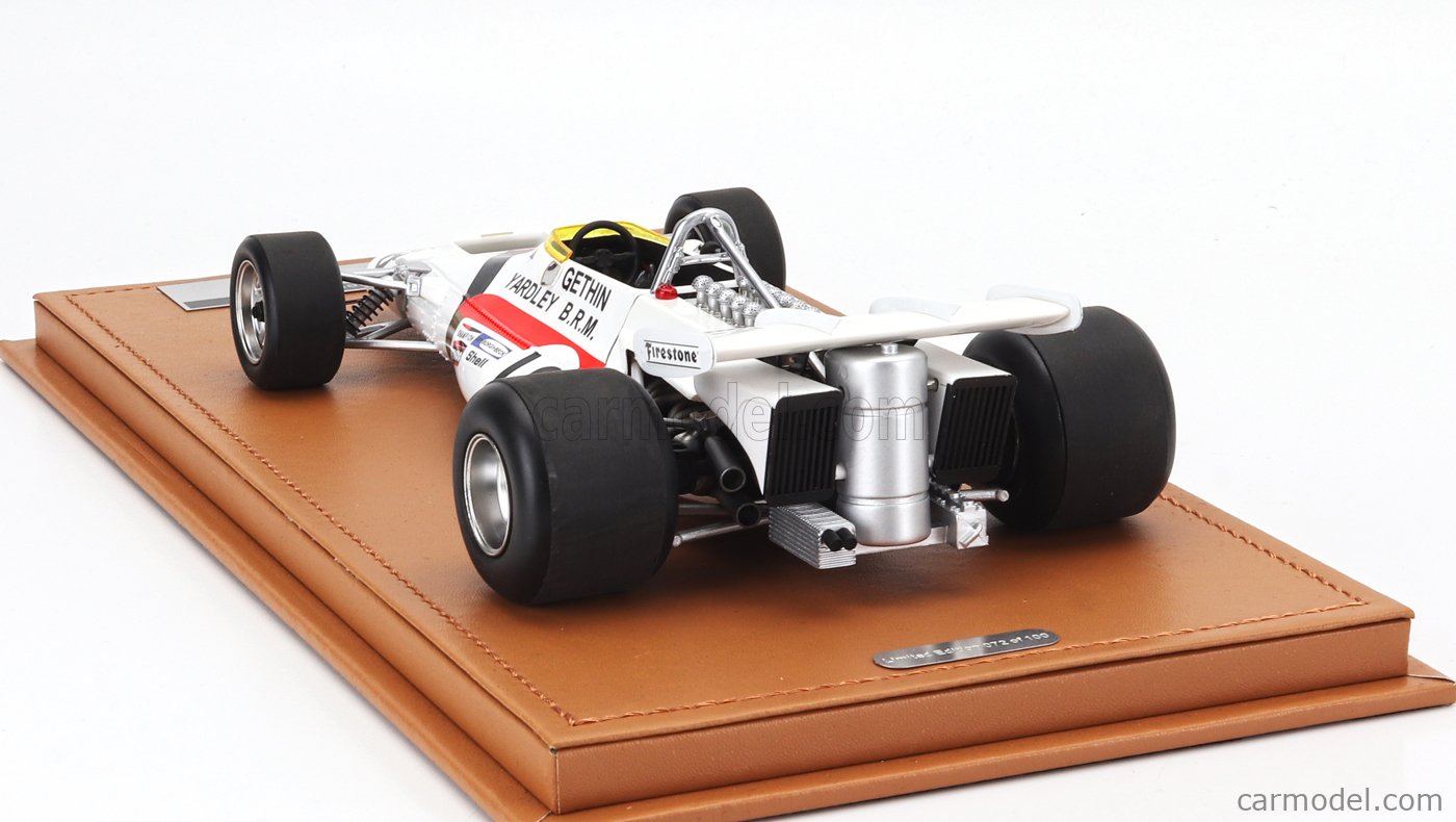 TECNOMODEL TM18-183A Scale 1/18 | BRM F1 P160 N 18 WINNER ITALY GP 1971 PETER GETHIN WHITE RED GOLD