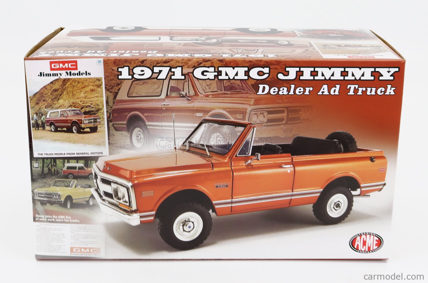 ACME-MODELS A1807710 Scale 1/18 | GMC JIMMY 4x4 HARD-TOP 1971 COPPER WHITE