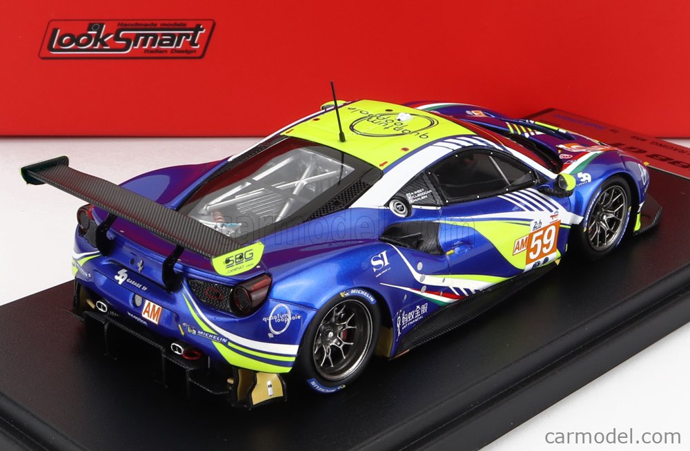 LOOKSMART LSLM146 Scale 1/43 | FERRARI 488 GTE EVO 3.9L TURBO V8 TEAM ...