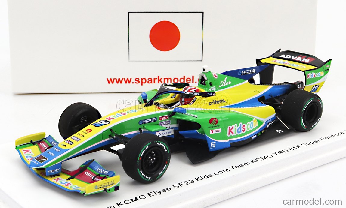 SPARK-MODEL SFJ008 Echelle 1/43 | DALLARA SF23 TOYOTA TRD01F TEAM KCMG N 18 SUPER FORMULA SEASON ...