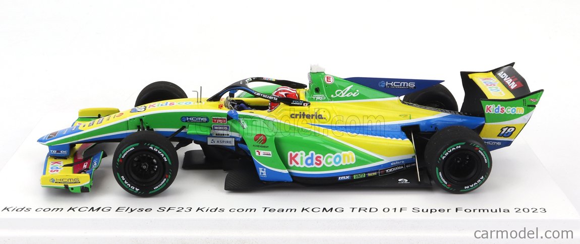 SPARK-MODEL SFJ008 Echelle 1/43 | DALLARA SF23 TOYOTA TRD01F TEAM KCMG ...