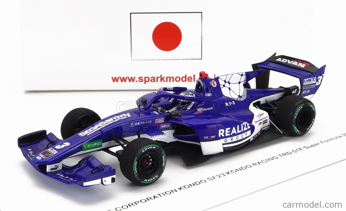 SPARK-MODEL SFJ003 Scala 1/43 | DALLARA SF23 TOYOTA TRD01F TEAM KONDO ...