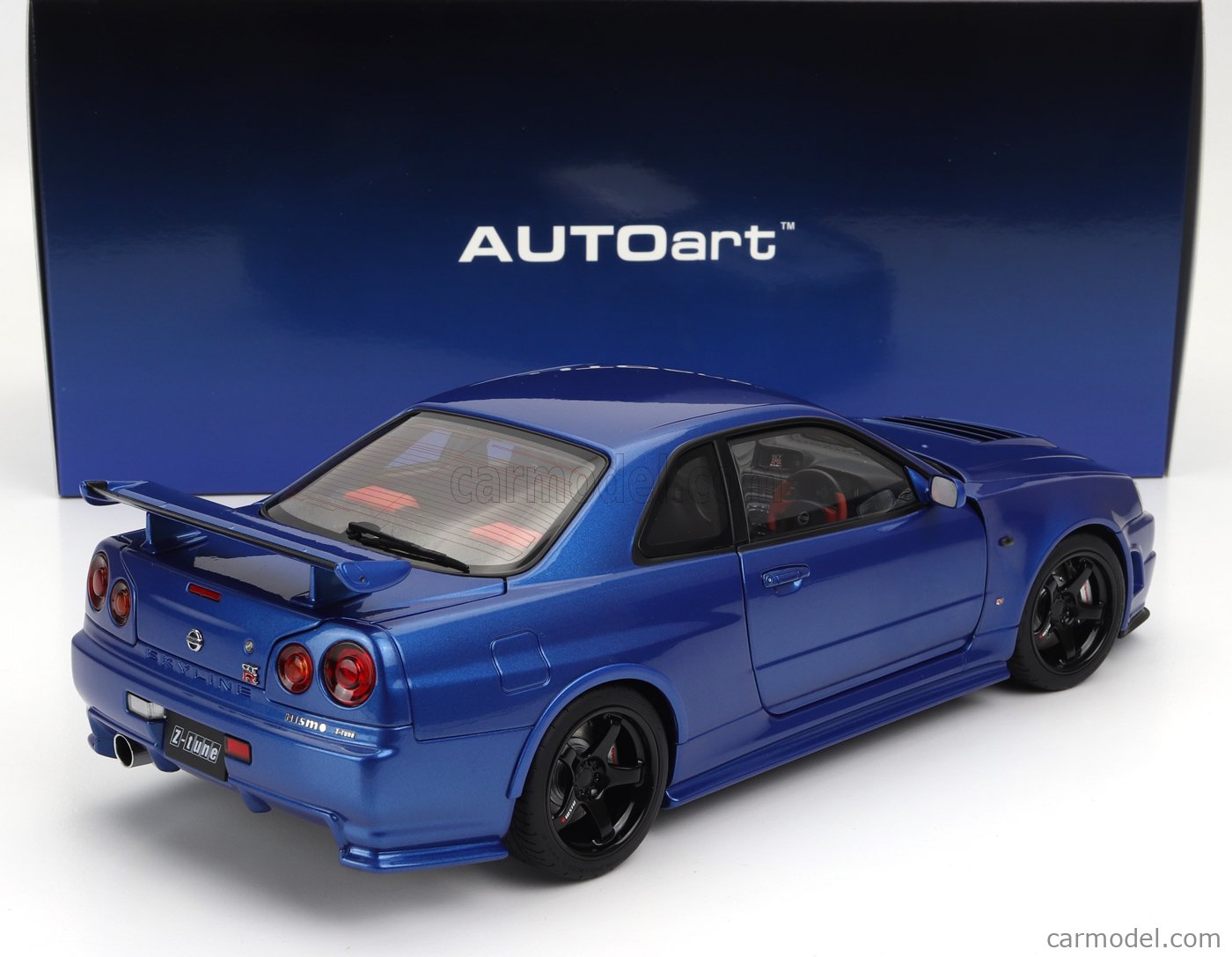 AUTOART 77462 Scale 1/18 | NISSAN SKYLINE GT-R (R34) Z-TUNE 2002 BAYSIDE BLUE