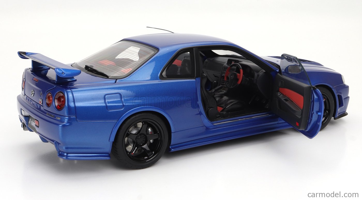 AUTOART 77462 Scale 1/18 | NISSAN SKYLINE GT-R (R34) Z-TUNE 2002 BAYSIDE BLUE