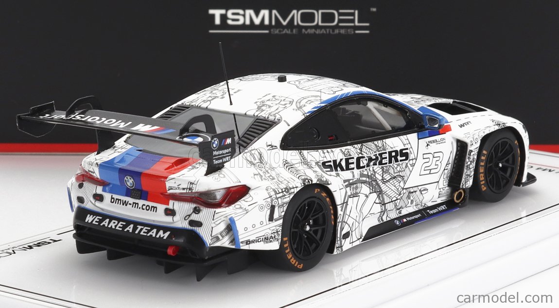 TRUESCALE TSM430729 Scale 1/43 | BMW 4-SERIES M4 GT3 TEAM WRT N 23 LIVERY 2022 WHITE