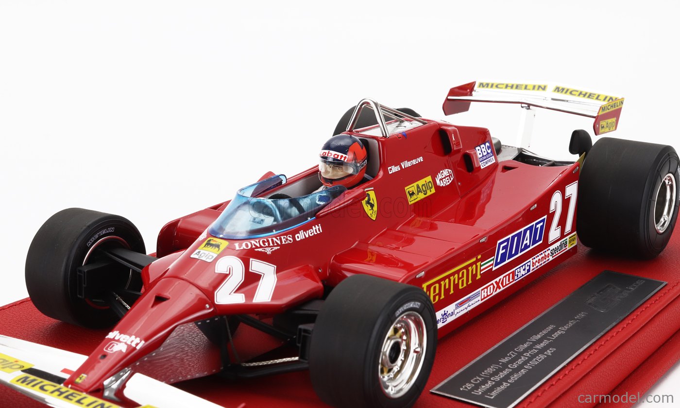 GP-REPLICAS GPGV006 Scala 1/18 | FERRARI F1 126CX COMPREX TURBO N 27 ...